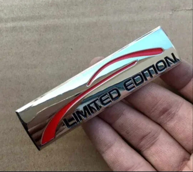 UNIVERSAL 3D LIMITED Edition Metall Auto Aufkleber Emblem Logo ROT ...