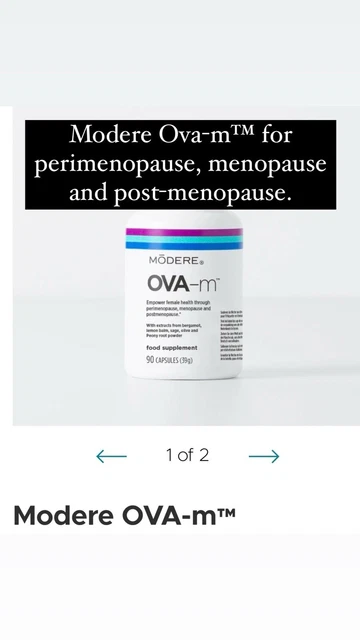 MODERE OVA-M MENOPAUSE pre menopause +menstrual cycle £50.00 - PicClick UK