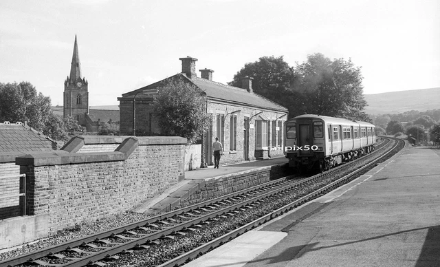 ORIGINAL RAILWAY NEGATIVE. Littleborough station L&YR. Class 150 DMU. £ ...