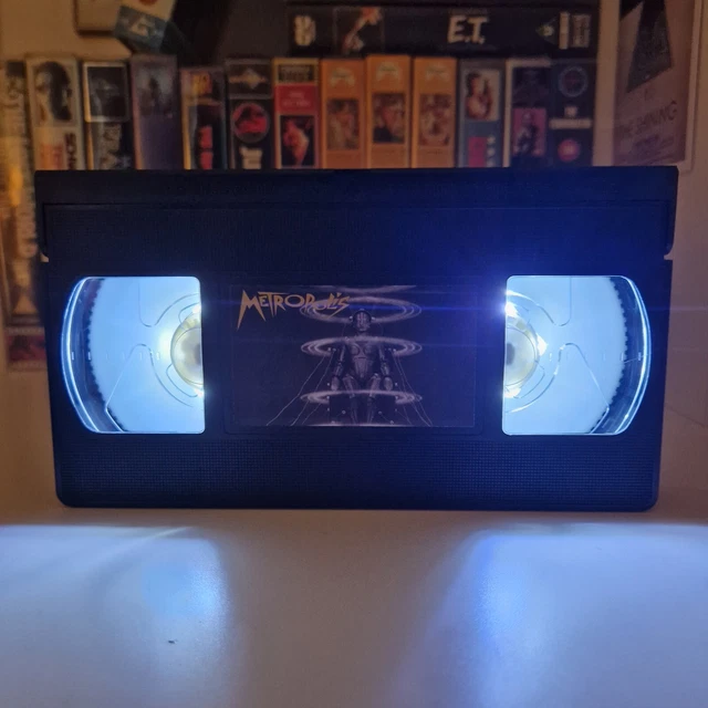 METROPOLIS LED VHS Video Tape Lamp Birthday Christmas Gift Retro Horror ...
