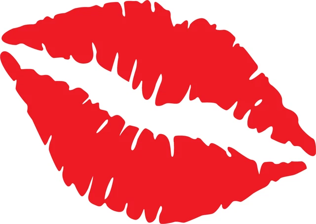 ADESIVO STICKERS DECAL "Labbra Bacio Bocca" Tuning Pre Spaziato Moto ...