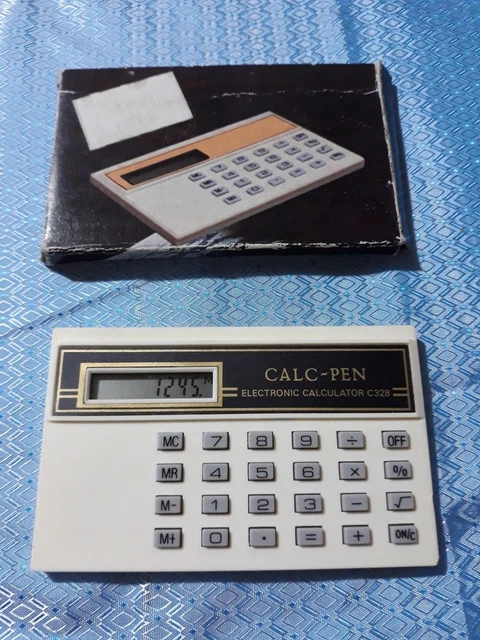 CALCOLATRICE CALC-PEN C328 Electronic Calculator Vintage 70s GIACENZA ...