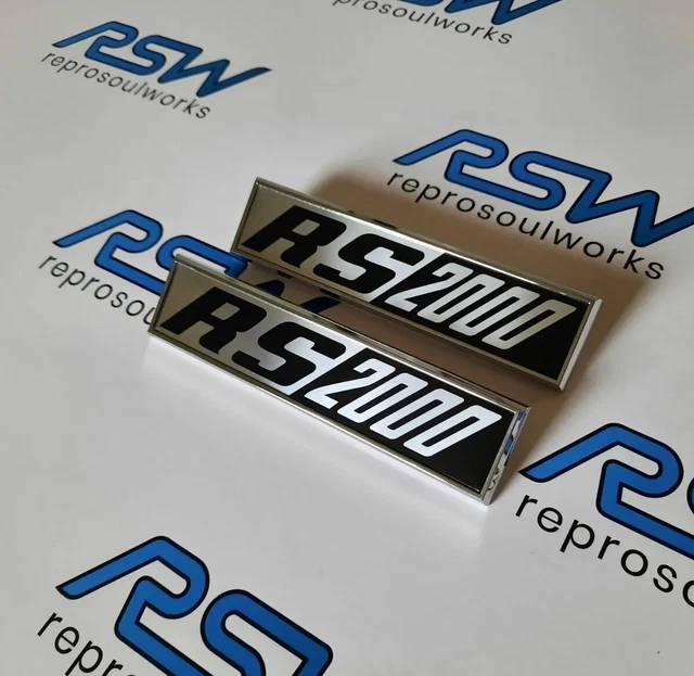 FORD ESCORT MK1 Rs2000 Car Badges - Set Of 2 £44.99 - PicClick UK