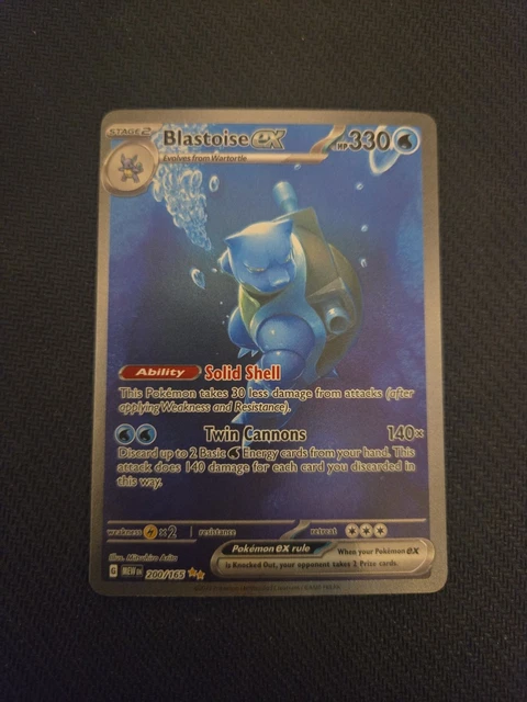 POKÉMON TCG BLASTOISE ex Scarlet & Violet-151 200/165 Holo Special ...