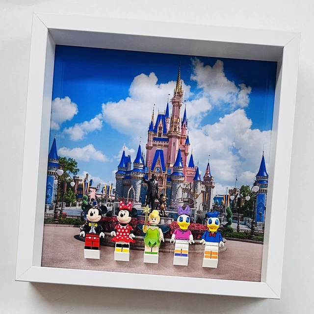 DISPLAY FRAME FOR Lego ® Disney Castle 71040 minifigures multi 27cm ...