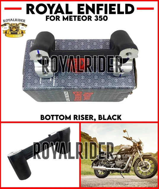 ROYAL ENFIELD &BOTTOM RISER, BLACK For METEOR 350 $49.00 - PicClick CA