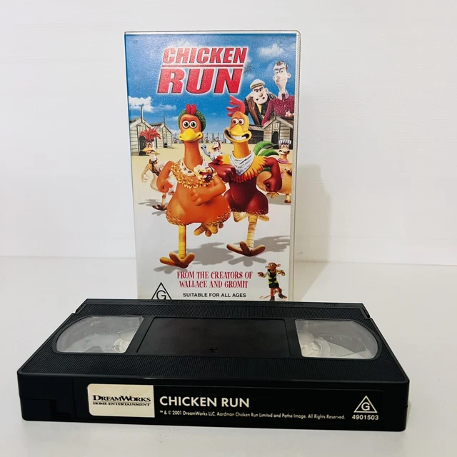 CHICKEN RUN DREAMWORKS Pictures Comedy Kids Movie Vhs Video Tape Pal £6 ...