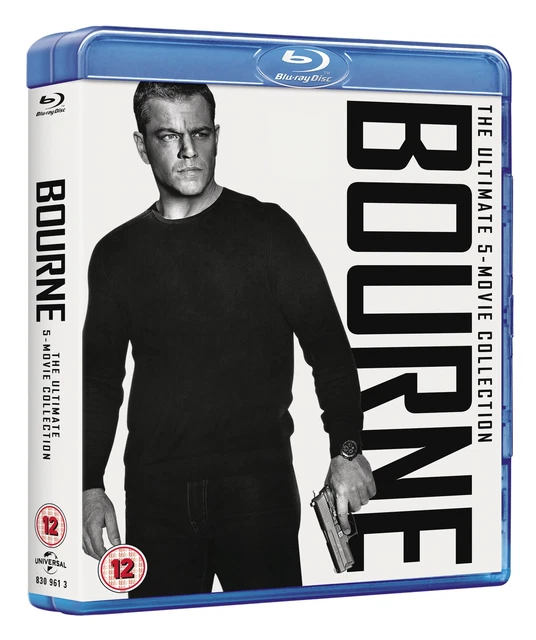 BOURNE: THE ULTIMATE 5-movie Collection (Blu-ray) Riz Ahmed Tommy Lee ...