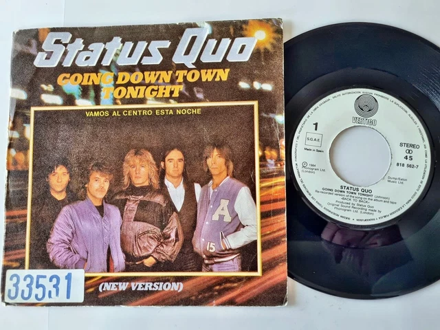STATUS QUO - Going down town tonight 7'' Vinyl Spain EUR 20,99 ...