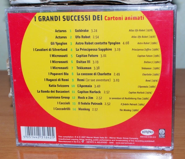 I GRANDI SUCCESSI DEI CARTONI ANIMATI CD NUOVO SIGILLATO versioni ...