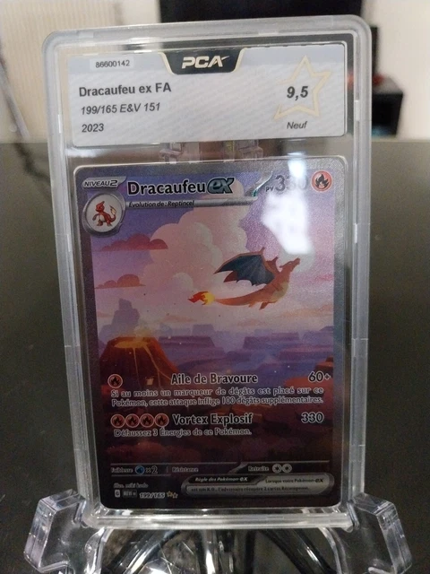 CARTE POKEMON 151 Dracaufeu Ex 199/165 Secrete Alternative Grader Pca 9 ... CARTE POKEMON 151 Dracaufeu Ex 199/165 Secrete Alternative Grader Pca 9 ...