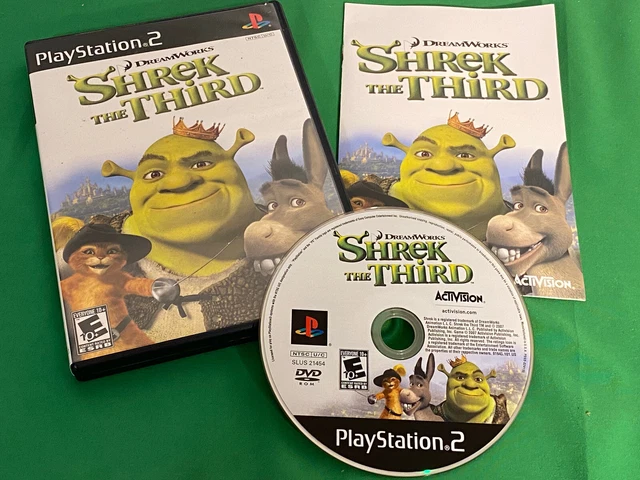 SHREK THE THIRD PS2 Black Label CIB Complete Playstation 2 Tested Clean ...