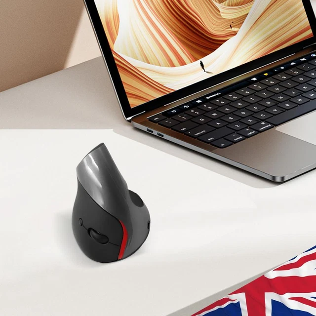2.4G VERTICAL ERGONOMIC Mouse Rechargeable Vertical Mouse 2400 DPI for ...