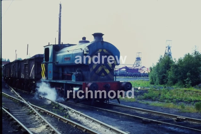 SNOWDOWN COLLIERY KENT St Dunstan Locomotive circa 1970 Original 35mm ...