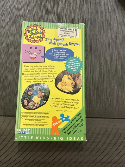 VINTAGE NICKELODEON NICK Jr. Gullah Gullah Island Sing-Along Binya ...