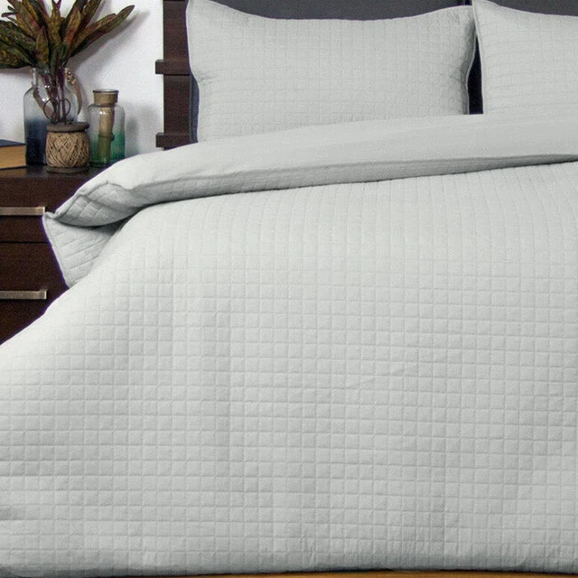 ARDOR BOUDOIR SILVER Box Quilted Quilt Cover set | Designer Look EUR 39 ...