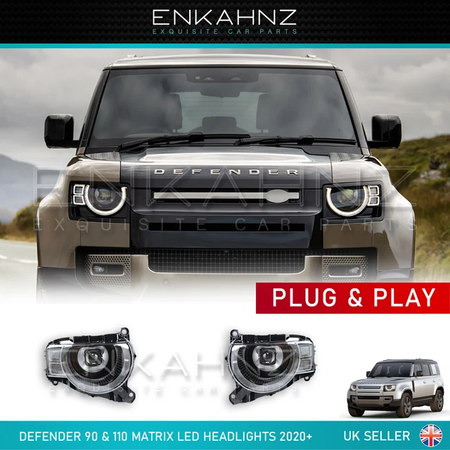OEM STYLE PLUG & Play Led Matrix Headlights For Land Rover Defender ...