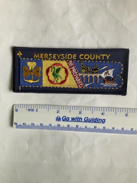 GIRL GUIDING STANDARD Badge: Merseyside County £4.36 - PicClick UK