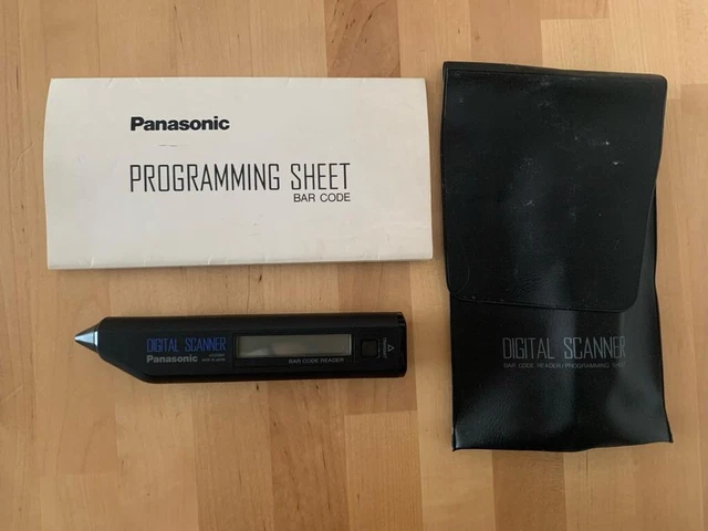 DIGITAL SCANNER PANASONIC Bar Code Reader Programming Sheet Vintage EUR ...