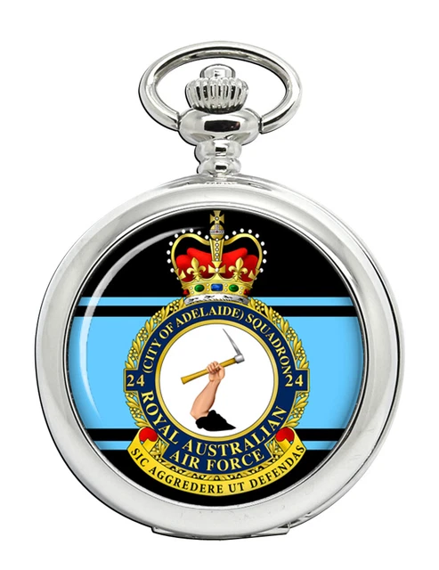 24 SQUADRON, RAAF Royal Australian Air Force Pocket Watch EUR 53,98 ...