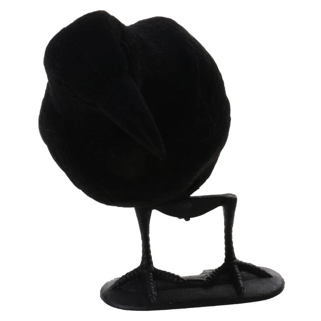BLACK FLOCKED CROW Full Body Decoy with Legs and Stake for $26.17 ...