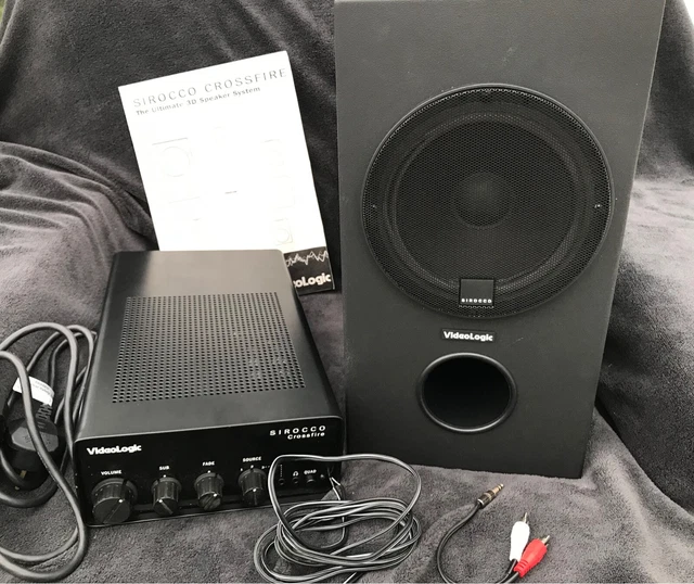 VIDEOLOGIC SIROCCO CROSSFIRE Subwoofer Sistema altoparlanti 3d con ...