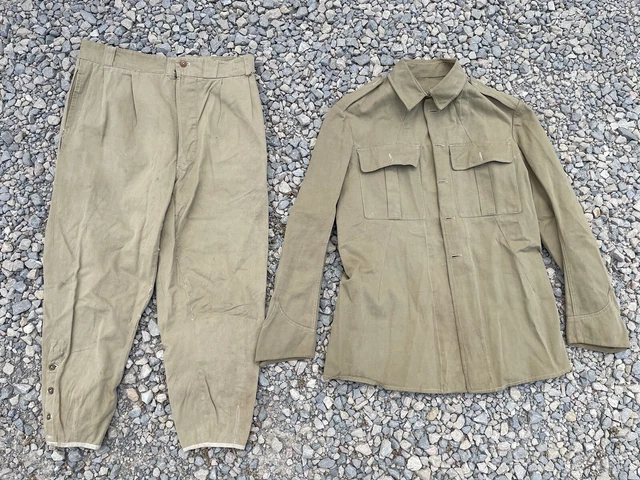 UNIFORME VESTE PANTALON WW2 Anglais Nouvelle Zélande Lybie Tunisie 1943 ...