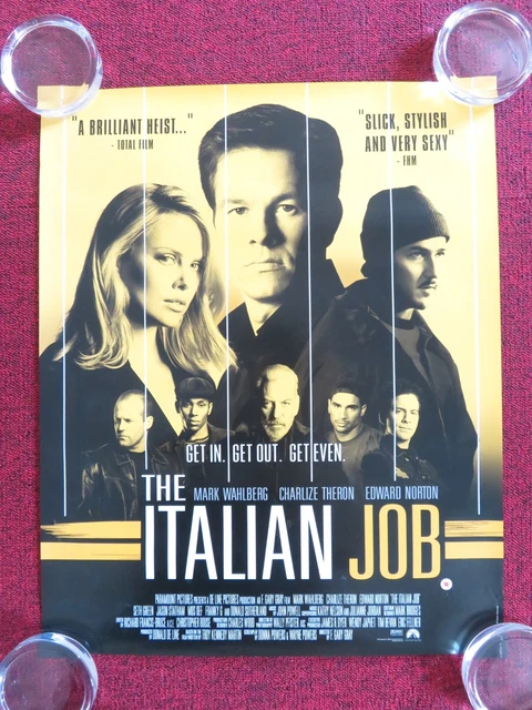 THE ITALIAN JOB Vhs Video Poster Mark Wahlberg Charlie Theron 2003 £13. ...