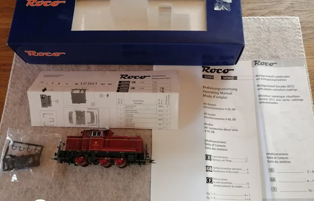 ROCO 62965 DIESELLOK V 60 126 der DB EP III DCC H0 mit Dig Kupplung EUR ...