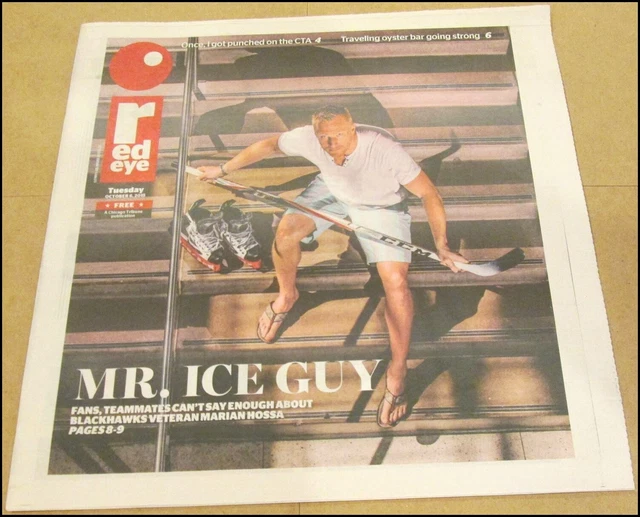 10/6/2015 RED EYE Newspaper Chicago Blackhawks Marian Hossa £10.44 ...