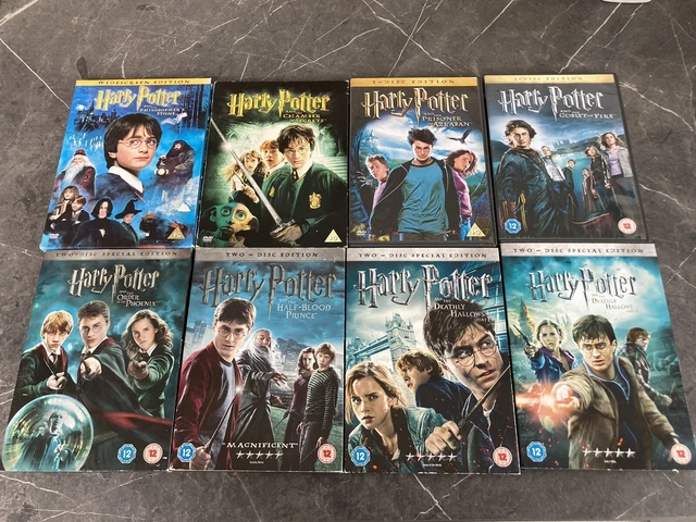 HARRY POTTER COMPLETE 1-8 DVD Film Collection Bundle - All 8 Films £12. ...