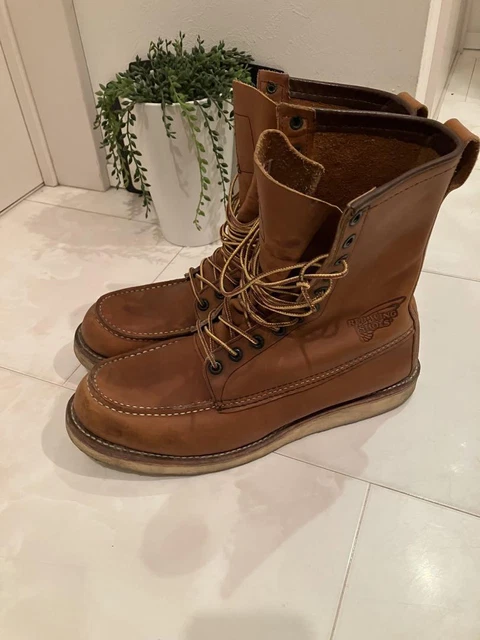 RED WING 877 Classic Work 8 Inch Moc-Toe m18_0105 £486.28 - PicClick UK