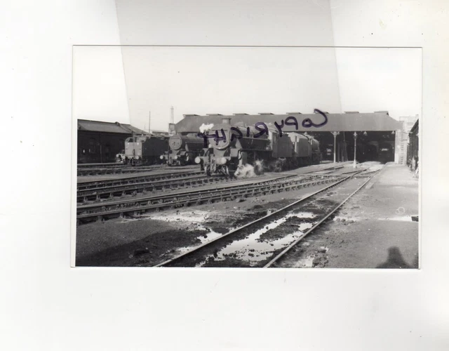 RAIL PHOTO LNER GCR CLC Heaton Mersey shed Stockport Cheshire LMS MR £3 ...