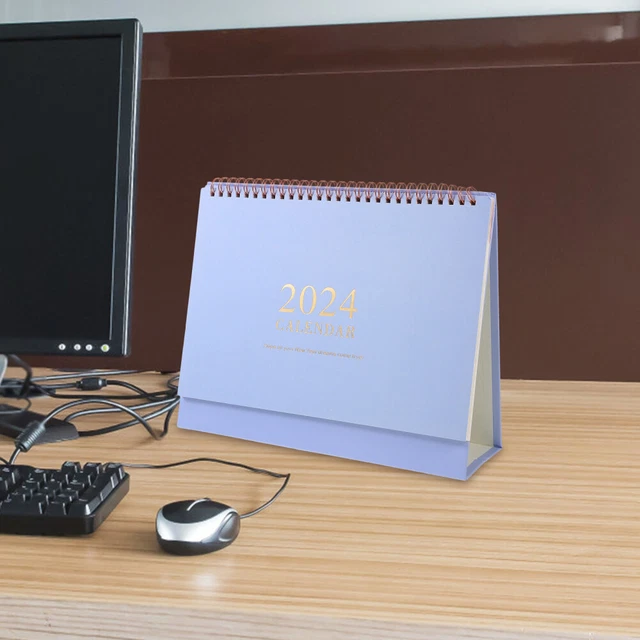DECORATIVE DESK CALENDAR Monthly Desktop Flip 2024 Table Office ...