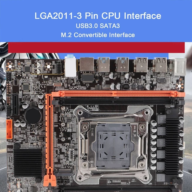 MOTHERBOARD USB3.0 INTERFACE Ddr4 Dual Channel Memory Lga2011‑3 Pin Pcb ...