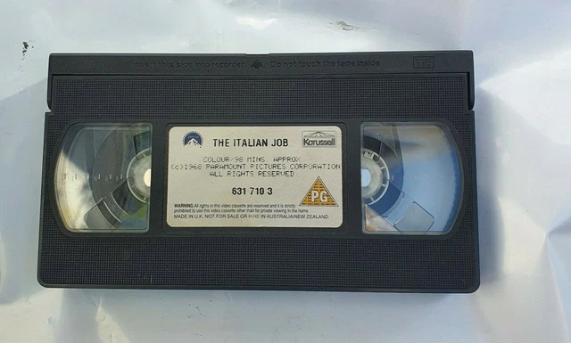 THE ITALIAN JOB VHS Cassette Tape Player PG £1.00 - PicClick UK
