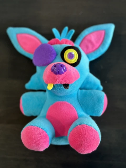 FIVE NIGHTS AT Freddy's FNAF Blue Blacklight Neon Foxy Plush Toy No Tag ...