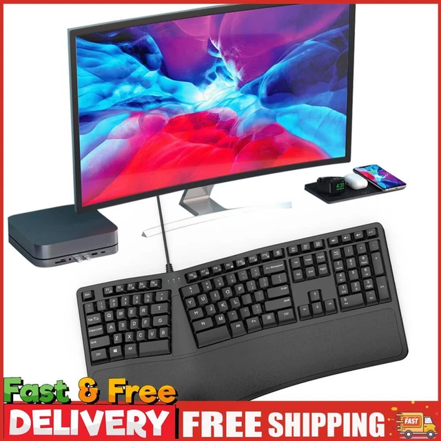 K9 ERGONOMIC KEYBOARD Black Split Keyboard Computer Keyboard for ...