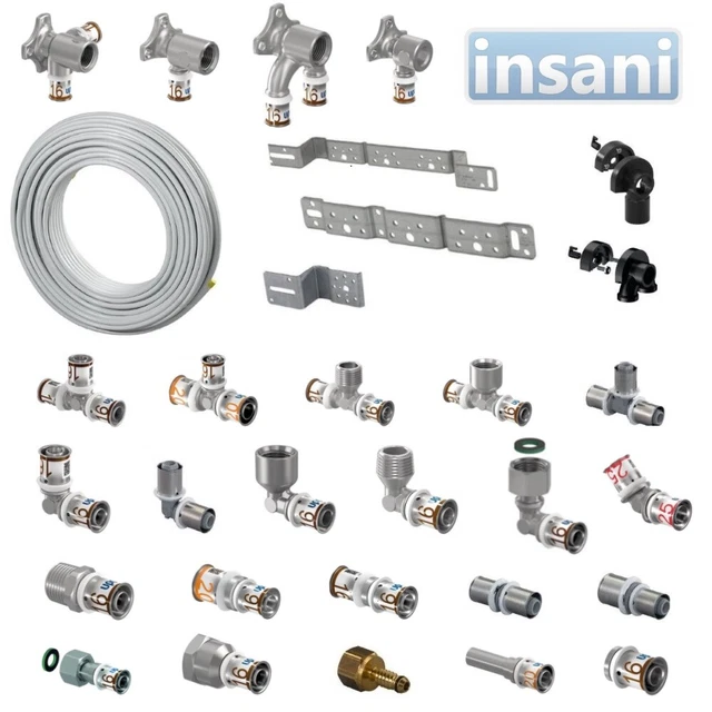 UPONOR S-PRESS & Uni Pipe Fitting, arc, embrayage, pièce en T, tube, 16 ...