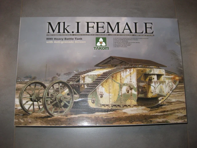TAKOM 2033 WWI Heavy Battle Tank Mk.I Female sehr selten 1:35 EUR 47,80 ...