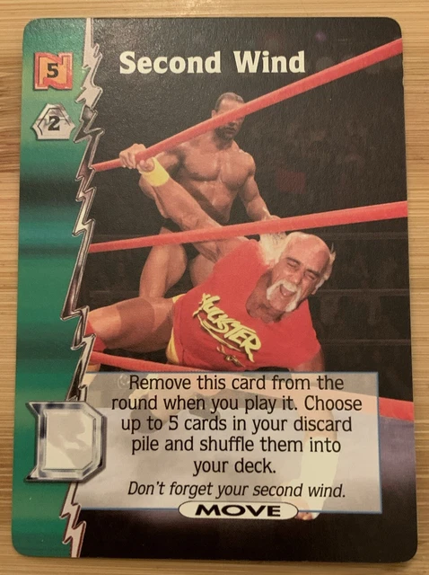 WCW HULK HOGAN Second Wind Wotc Nitro 2000 Tcg Wrestling Card £1.99 ...