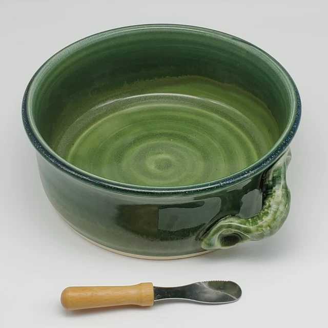 CERAMIC BRIE CAMEMBERT Cheese Baker Wheel Thrown Pottery Artist Signed Studio £18.83 - PicClick UK