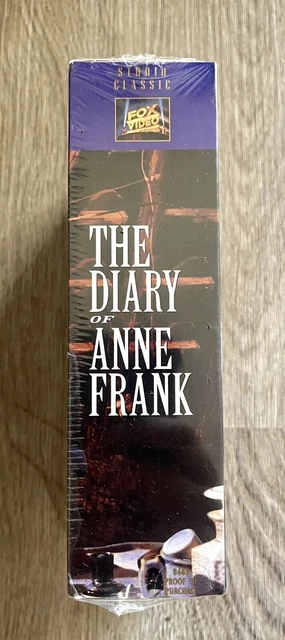 THE DIARY OF Anne Frank VHS 2 Tape Set New Sealed 1995 Studio Film ...