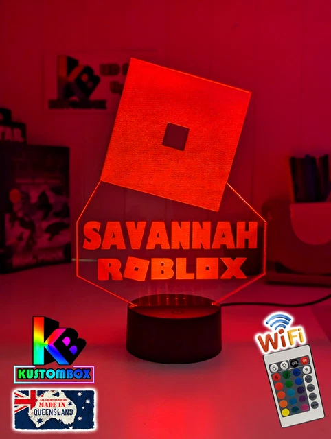 ROBLOX GAMER PERSONALISED Name Logo 3D Led Night Light Lamp Bedroom ...