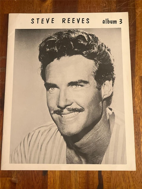 STEVE REEVES MUSCLE bodybuilding ORIGINAL photo ALBUM 3 booklet 1971 £ ...