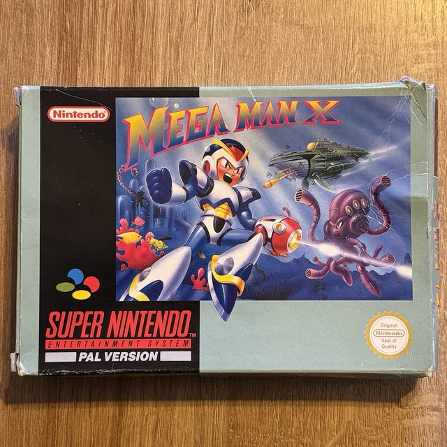 MEGA MAN X - Super Nintendo SNES Game Cartridge PAL Boxed with Manual £ ...