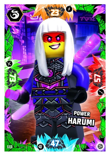 LEGO NINJAGO SERIE 8 Trading Card Nr. 111 - Power Harumi - Schurke EUR ...