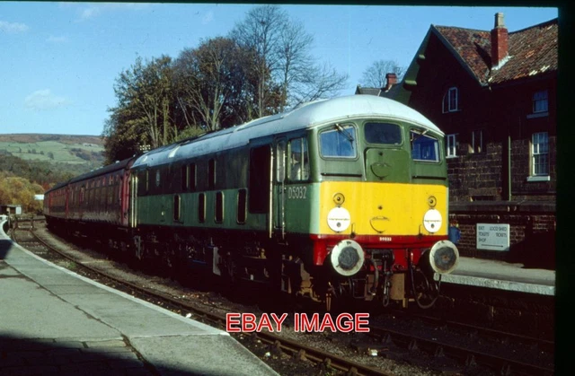 ORIGINAL 35MM SLIDE CLASS 24 24032 DIESL LOCO NO D5032 AT GROSMONT 10/ ...