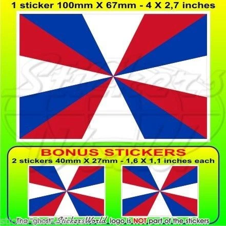 NETHERLANDS NAVY NAVAL Jack Koninklijke Marine Flag Decal Sticker 4" x1 ...