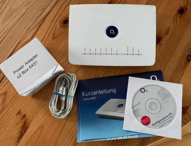 O2 HOMEBOX 6431 Router Box VDSL WLAN Internet Modem DSL O2box WIFI ADSL ...